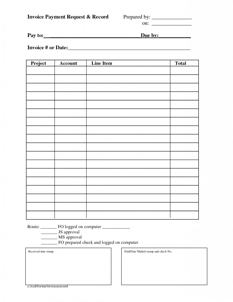 Payment Record Template | Liputan TV