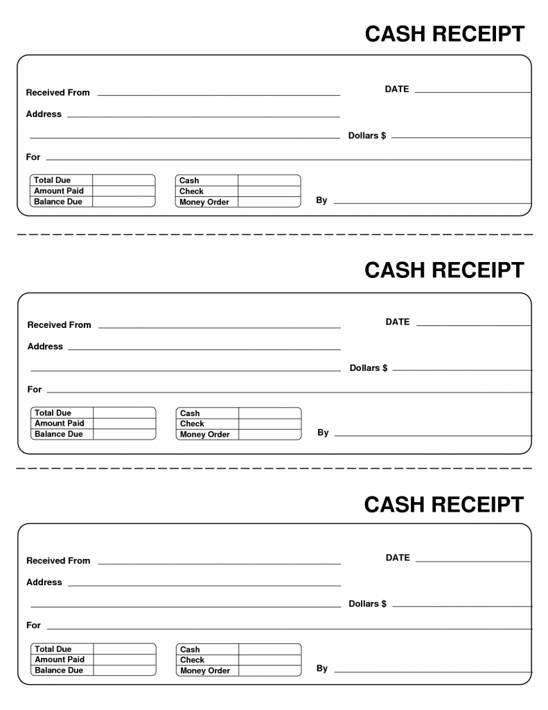 Printable Cash Receipts | Liputan TV