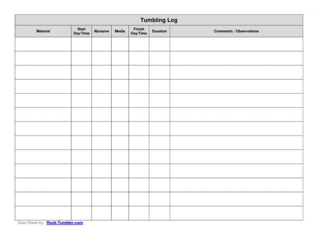Printable Log Sheet | Liputan TV