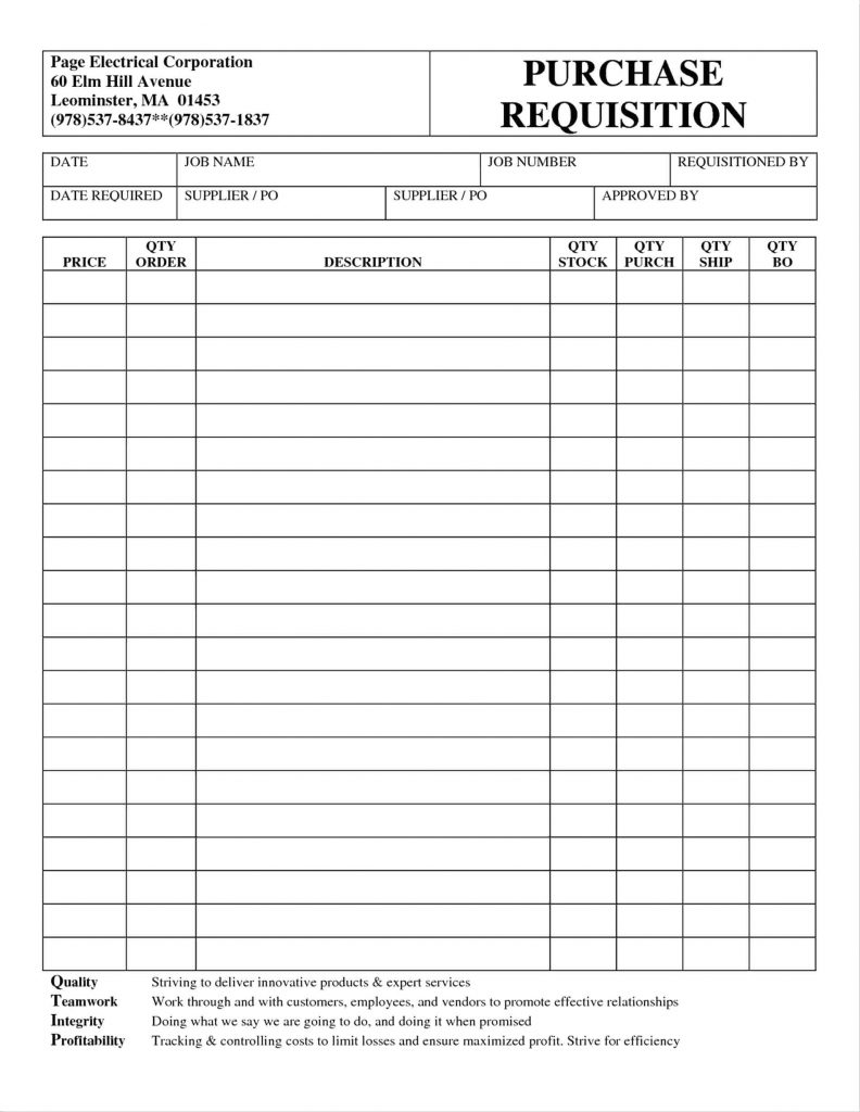 Purchase Requisition Template | Liputan TV